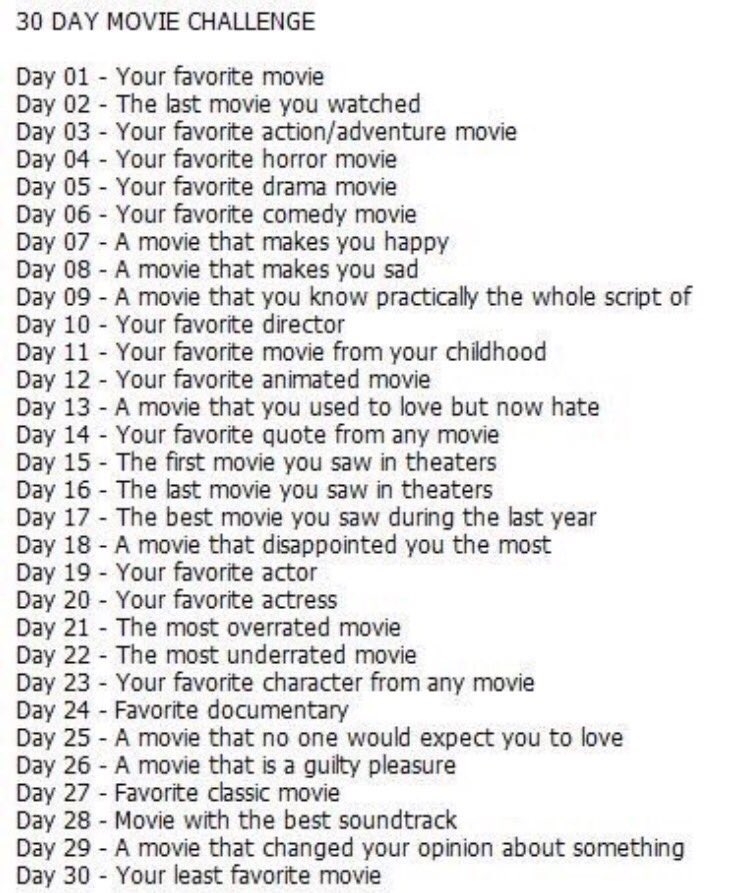 Where in the World Am I?: 30 Day Movie Challenge Day 1: Your Favorite Movie