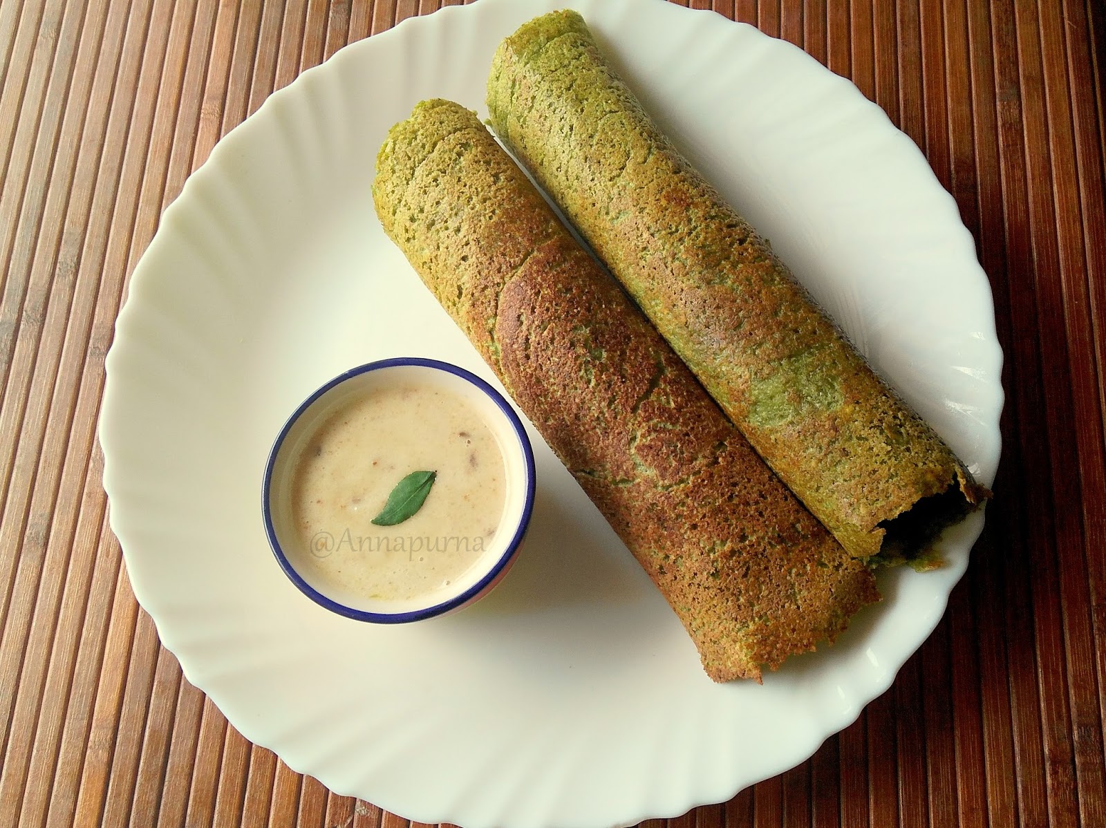 Annapurna: Pesarattu / Mung Bean Dosa - Healthy Breakfast Recipe