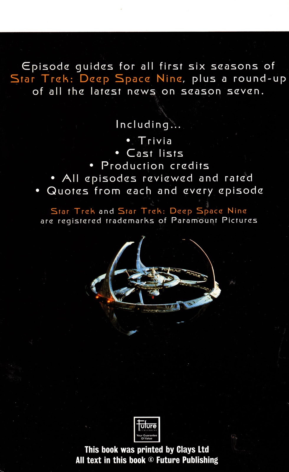 STARLOGGED - GEEK MEDIA AGAIN: 1998: THE UNOFFICIAL SFX EPISODE GUIDE ...