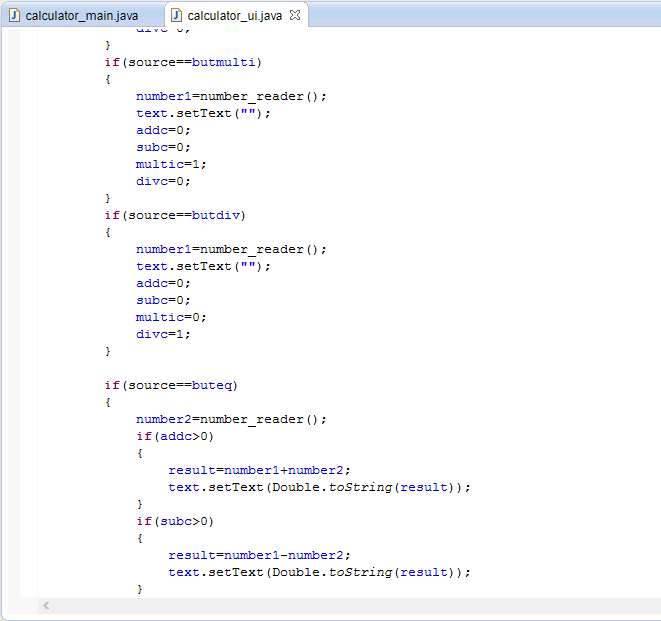 Tugas PBO - Program Kalkulator Sederhana Java | Bayu Riza