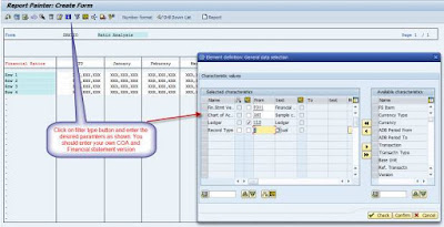SAP FICO Central: Financial Statement Analysis by using Report Painter