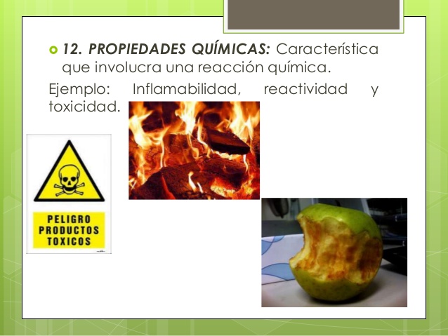 quimica: PROPIEDADES QUÍMICAS DE LA MATERIA