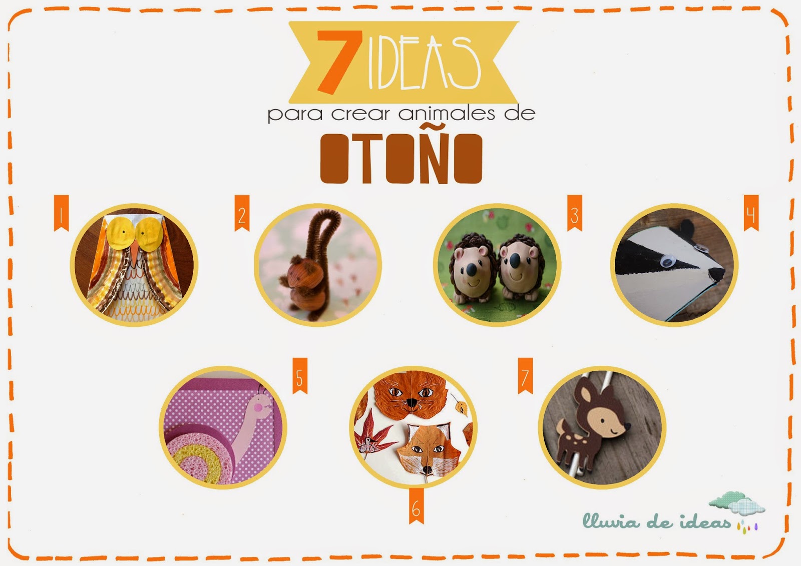 Recursos: Ideas para crear animales de otoño - LLUVIA DE IDEAS