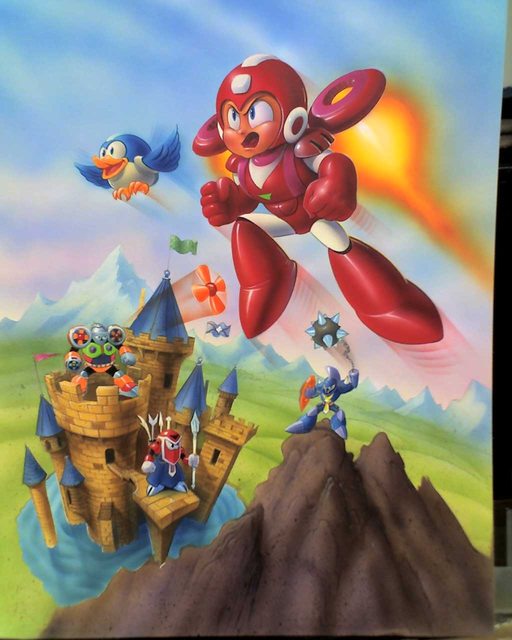 Rockman Corner: Collectors Show Off Original Mega Man Cover Paintings