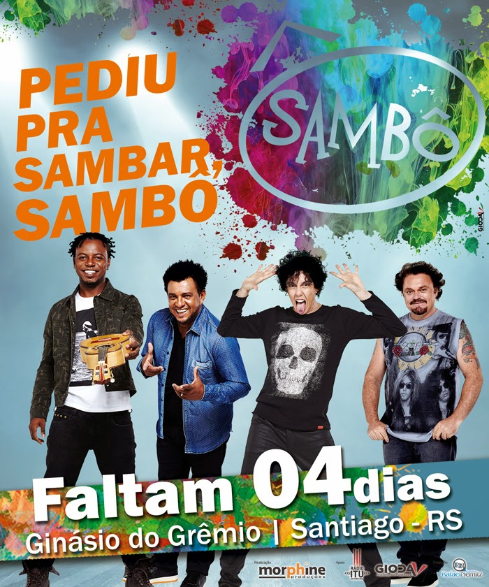 Faltam 4 dias para o show do Sambô em Santiago. É sexta-feira, show ...
