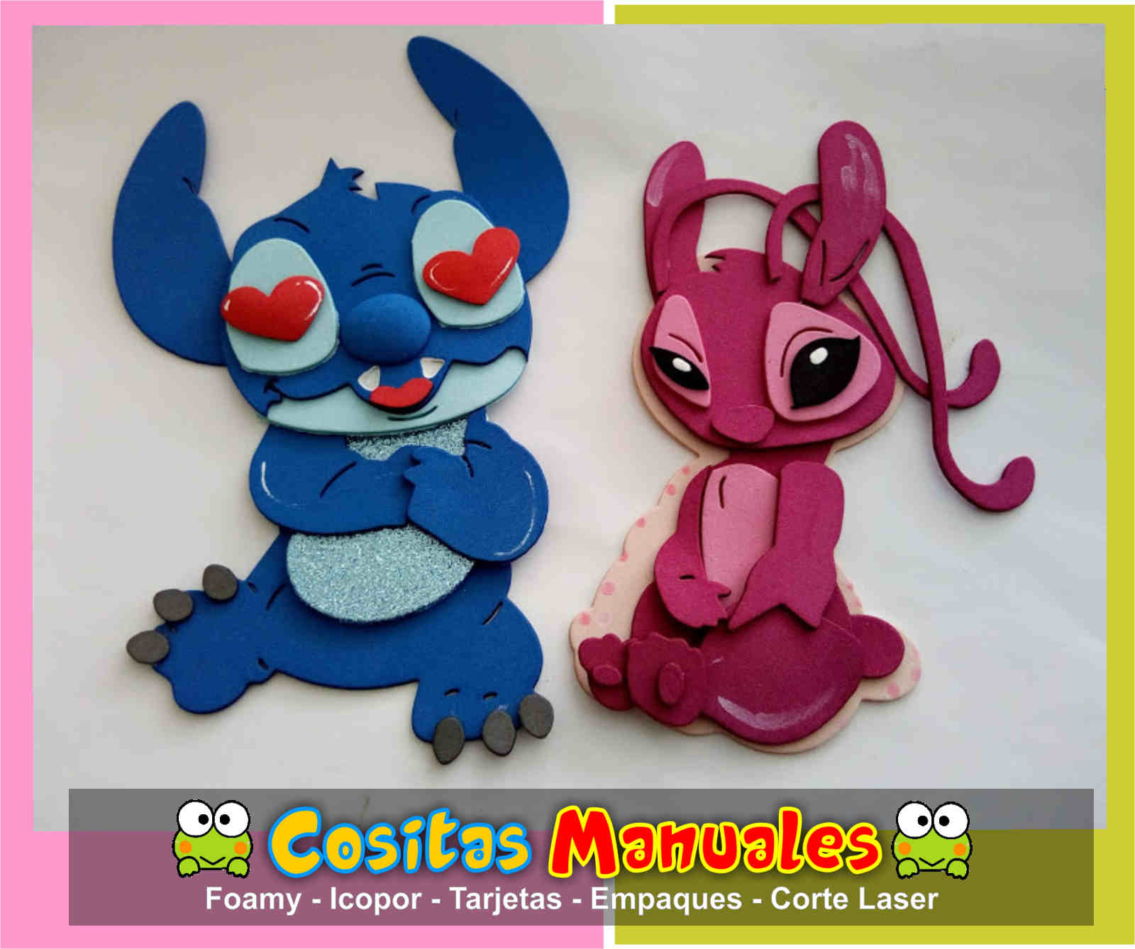Stitch en Fomy o Goma Eva - Lili Daza Diseño