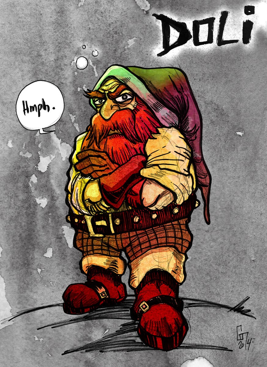 GABEOSTLEY.COM: 'The Book of Three' character designs