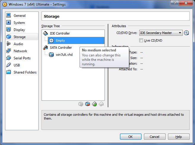 Coding Examples: Windows 7 Ultimate - Virtual Hard Disk