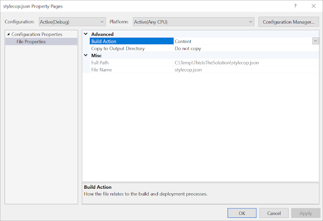 Jan David Narkiewicz (Developer): StyleCop: Setting to use it for a Solution with multiple ...