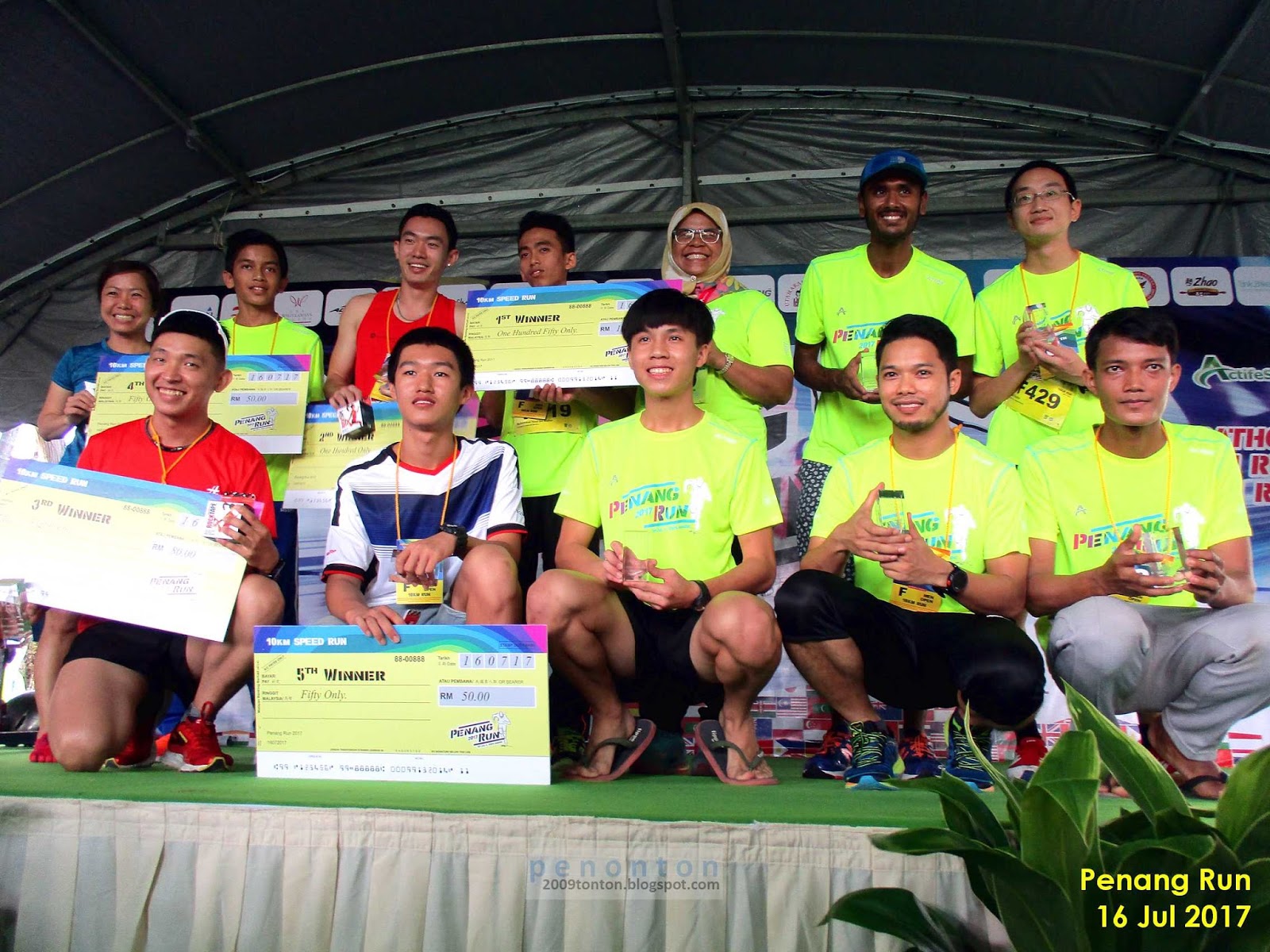 Penonton: Penang Run 16 Jul 2017 - Top 20 Results