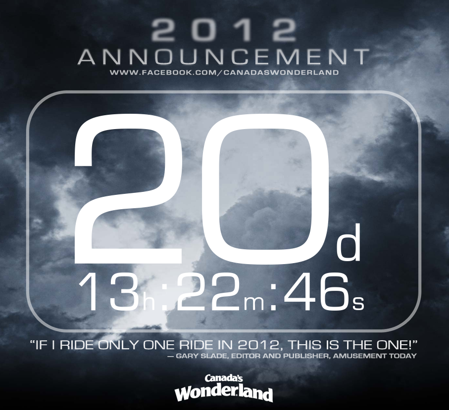 NewsPlusNotes: Countdown to 2012 With Canada's Wonderland