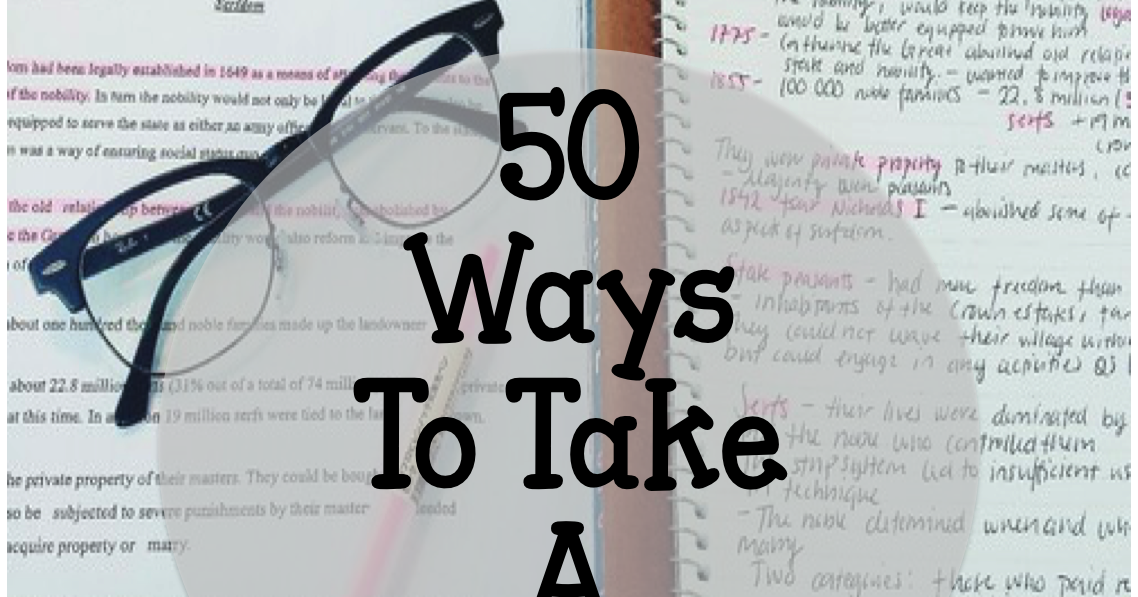 The Prep Way: 50 Ways to Take a Break