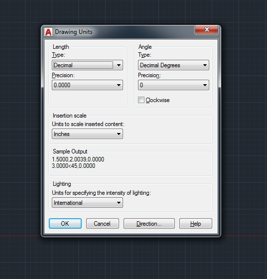 BroodaCAD: How to set the unit in AutoCAD
