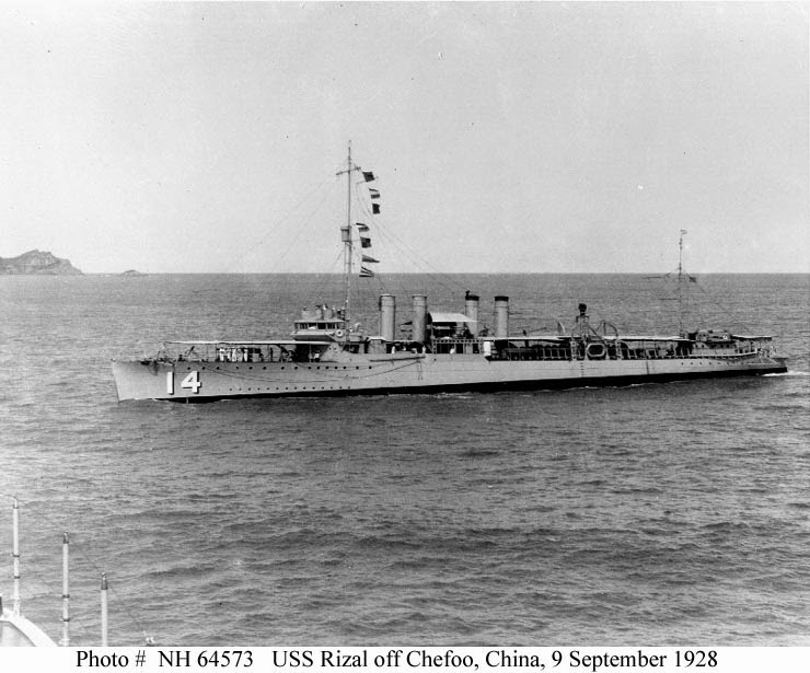 Naval Warfare: USS Rizal (DD-174; DM-14)