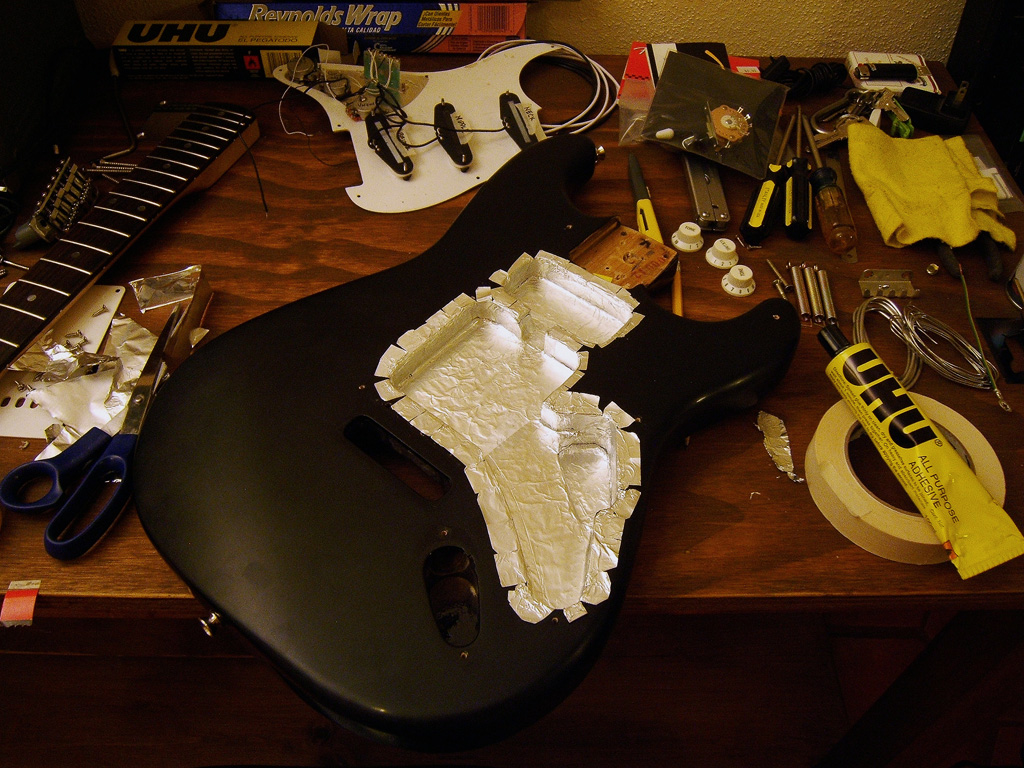 Joe Giampaoli: Shielding a Strat Guitar to Eliminate Hum and EMI Noise