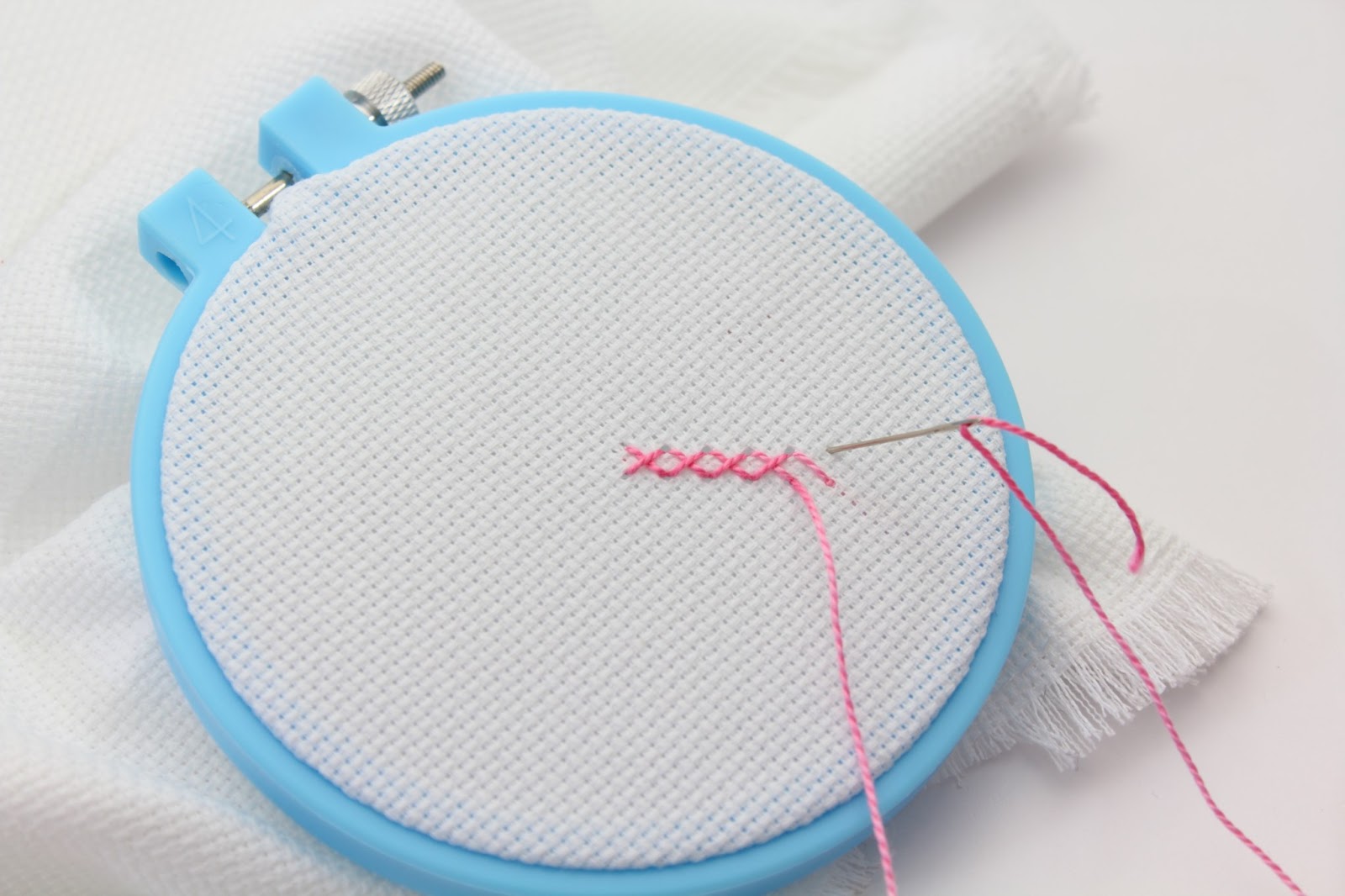 big B: 100 Stitches - Diagonal Raised Band Stitch