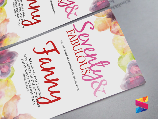 Post Card Size Invitation 5r - Stunro CreativeWorks