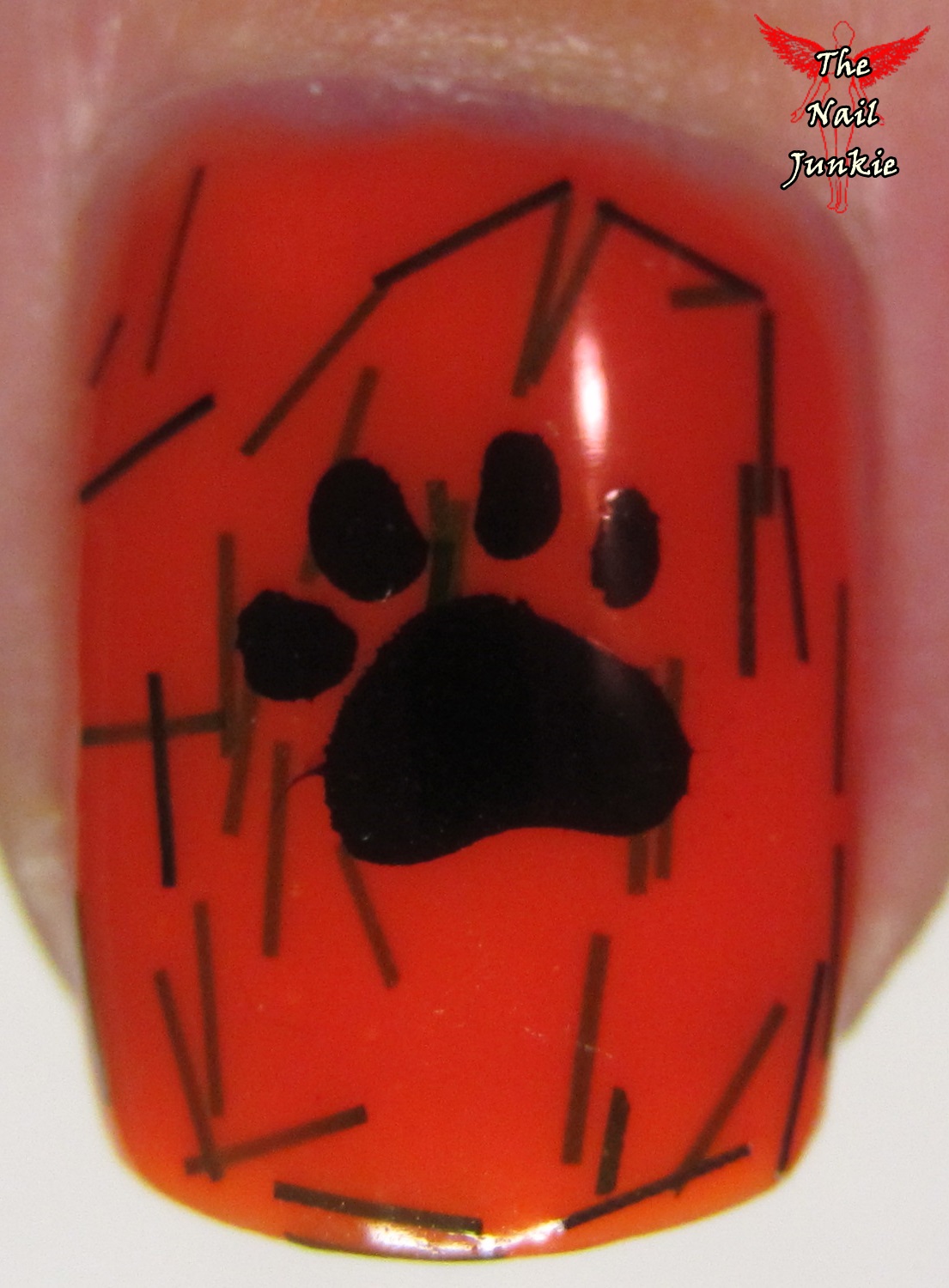 The Nail Junkie: NAIL ART: My "Tiger" Polish + Tiger Paws