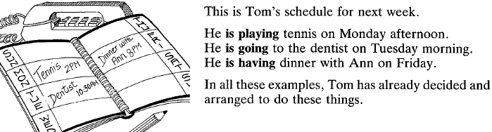 PRESENT PROGRESSIVE AS FUTURE