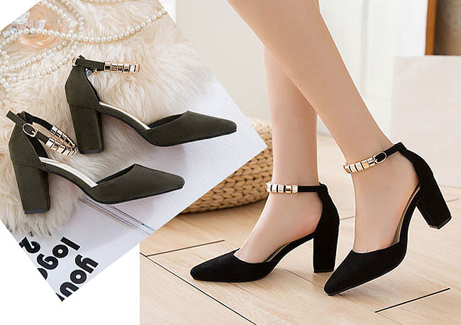 Chunky Heels Korean Style