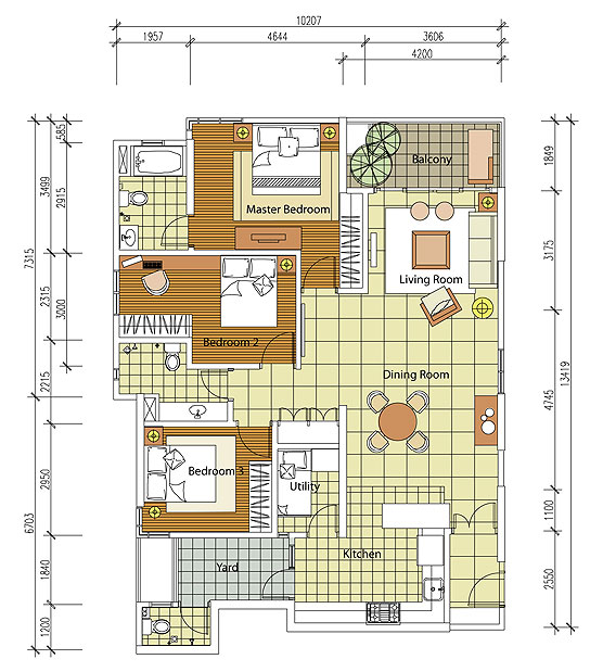 Sale/Rent - Rivercity Condominium: Layout Plan