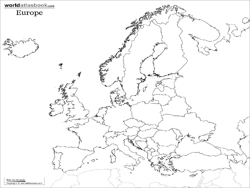 Printable Unlabeled Map Of Europe - United States Map