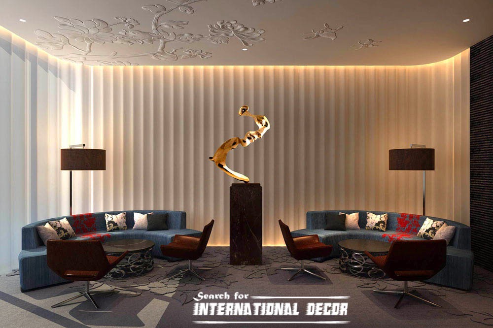 Decorative wall panels in the interior, latest trends