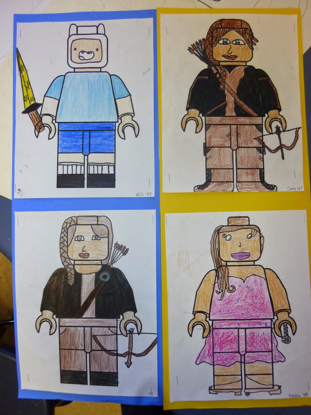 Mrs. Werner's Art Room: 4th Grade Lego Character Design