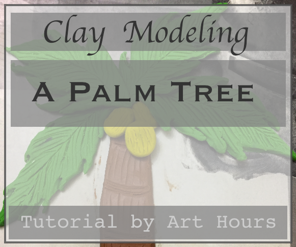 ArchGuide: Clay Modeling: Clay Palm Tree with a Grass Tuft and some Flowers