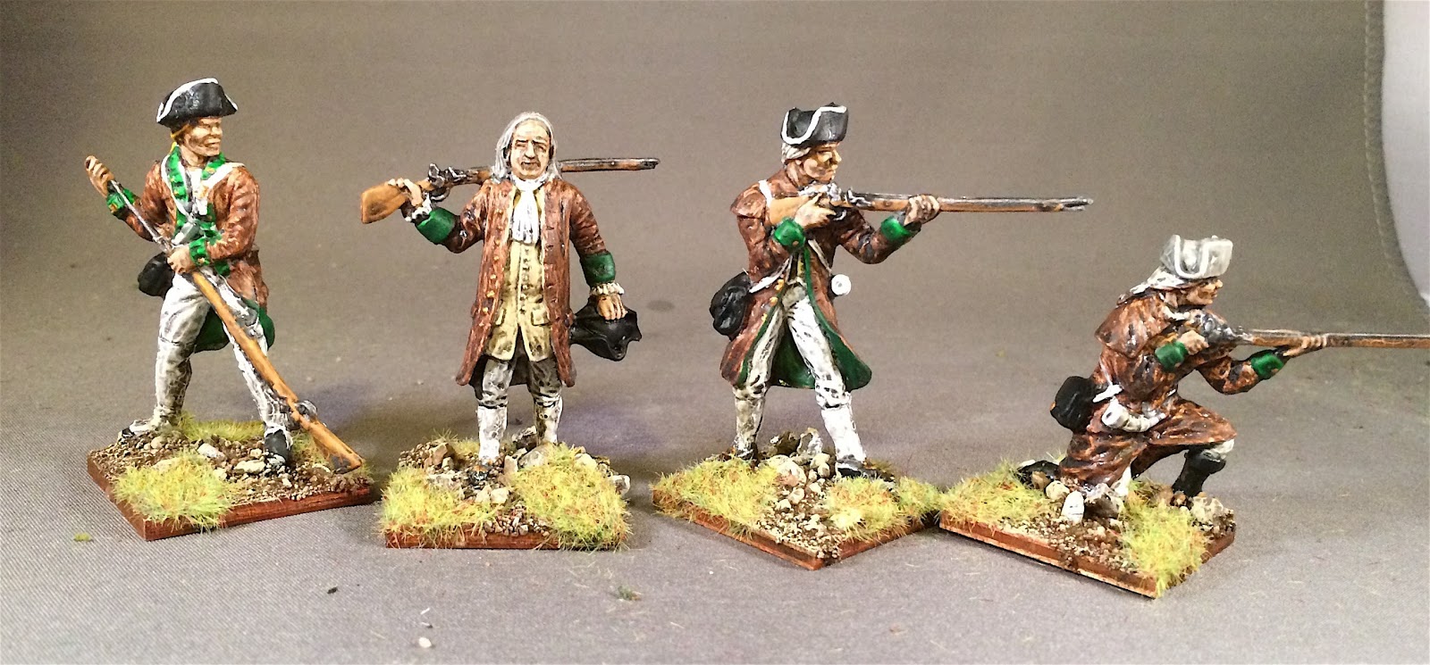 Bob's Miniature Wargaming Blog: More 54mm AWI Provincials