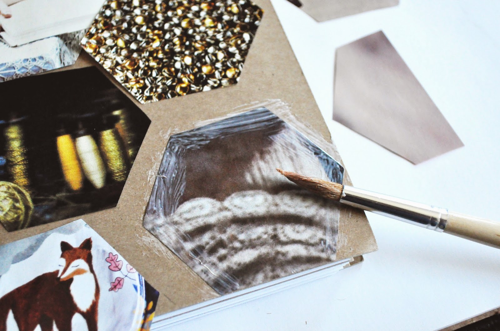 Pie N' the Sky: M A K E :: hexagon notebook