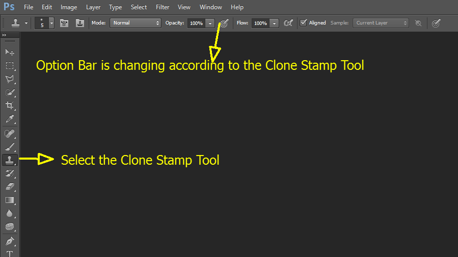 Basic parts of photoshop Interface
