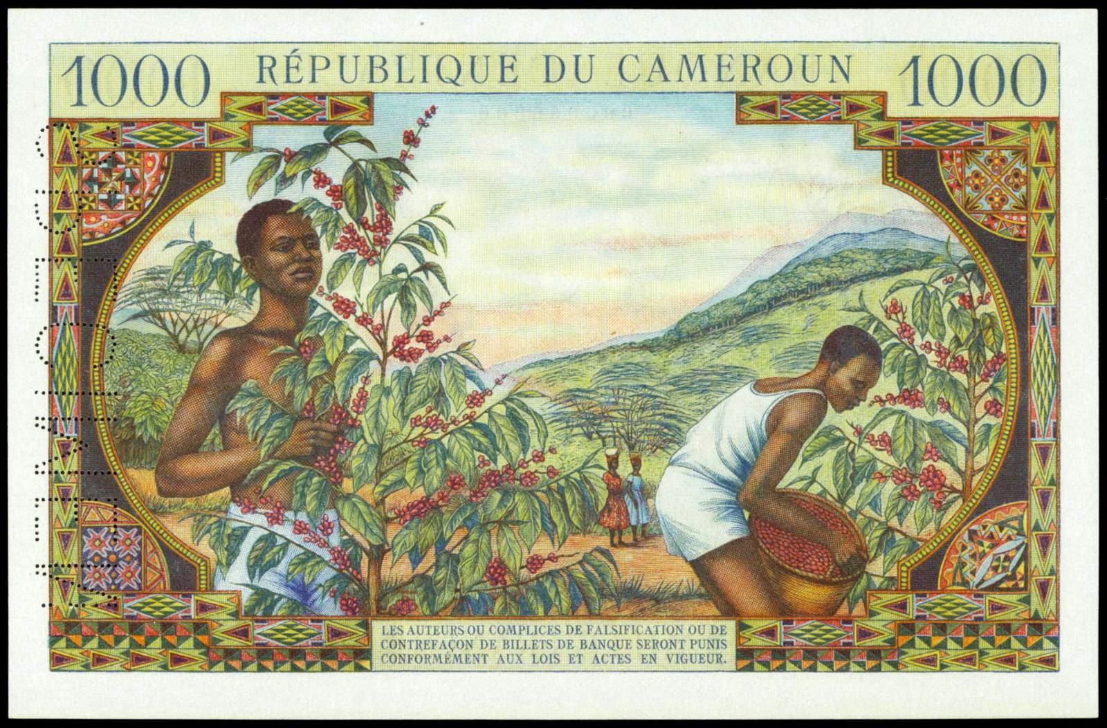 Cameroon 1000 Francs banknote 1961|World Banknotes & Coins Pictures ...