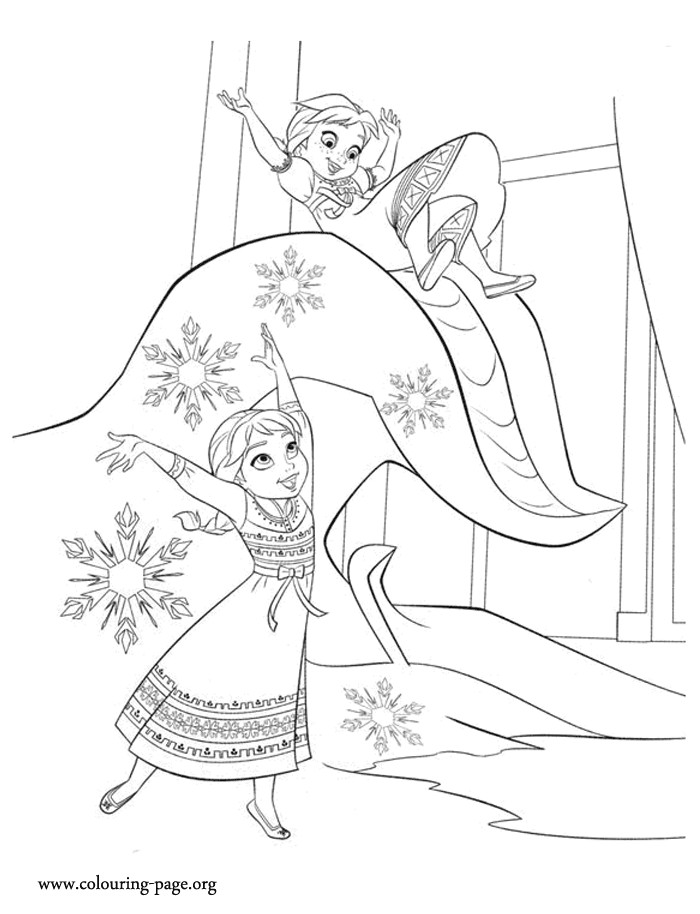 Frozen: Imágenes de Ana y Elsa para colorear, para Imprimir Gratis ...