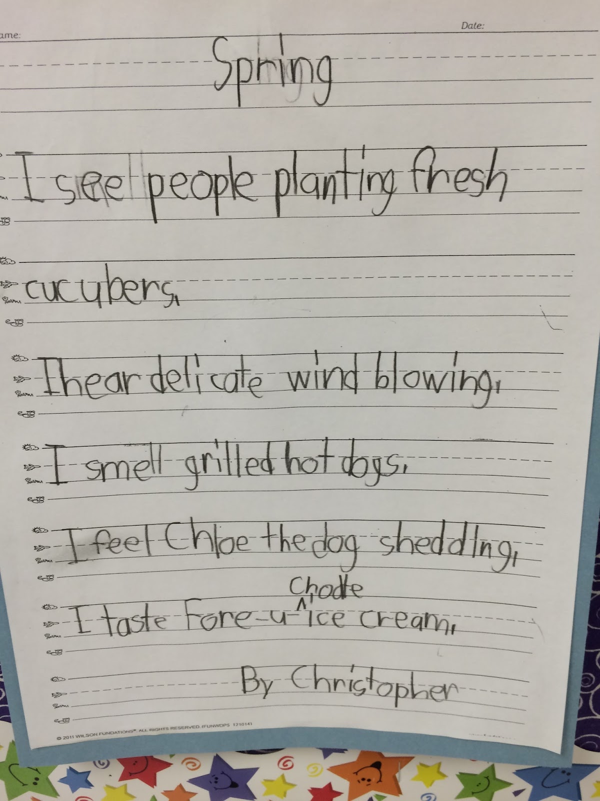 Raney's Rock Stars: Spring Acrostic Poems
