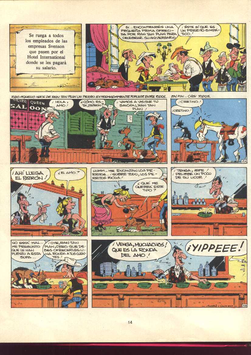 PERROS Y GATOS FAMOSOS: RANTANPLAN, EL PERRO DE LUCKY LUKE COMIC