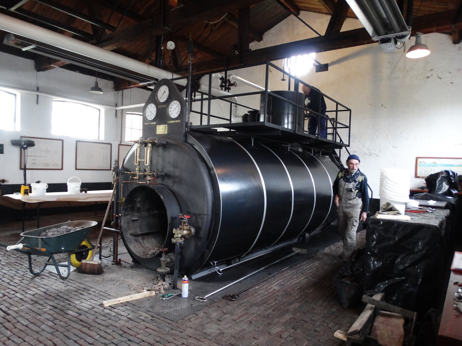 Stoomgemaal Arkemheen: Onderhoud aan de stoomketel