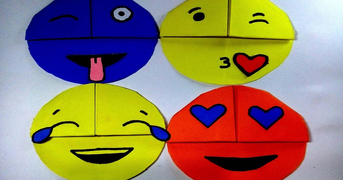 Paper craft Ideas: Emoji Diy bookmark with paper