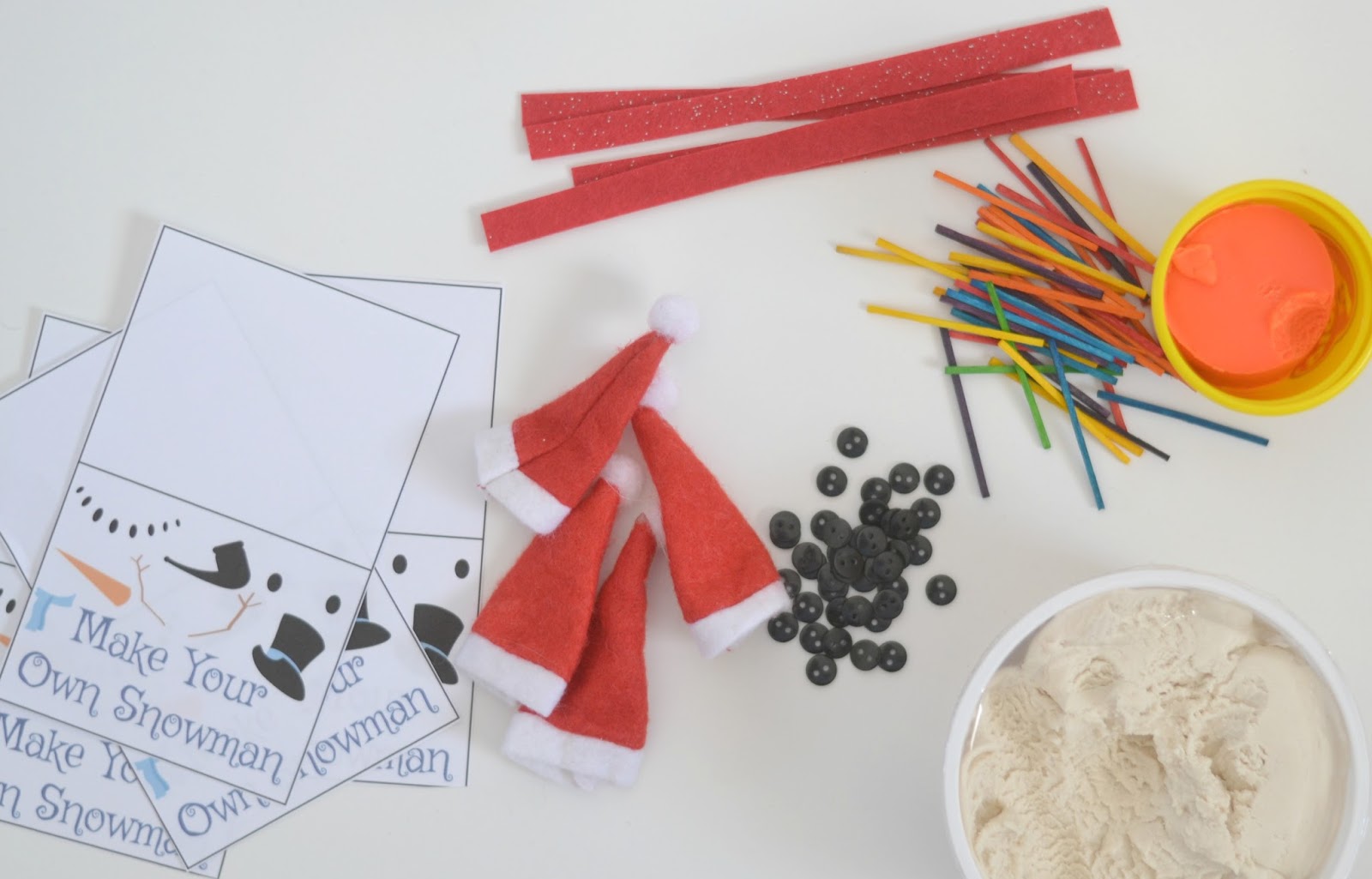 Make Your Own Snowman - Treat Bag - Building Our Story