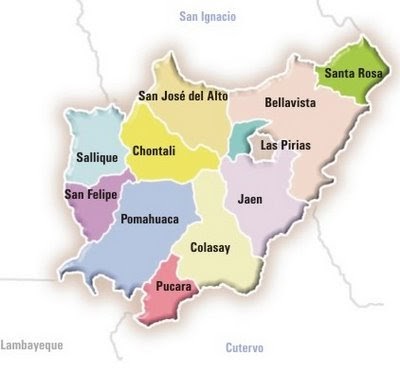 Los 12 distritos de la provincia de Jaen ~ ASI ES CAJAMARCA