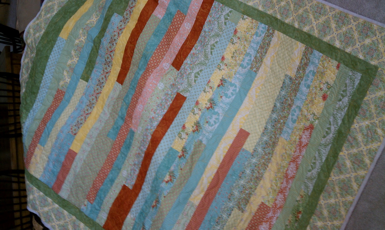 Customer 1600 Jelly Roll quilt finished