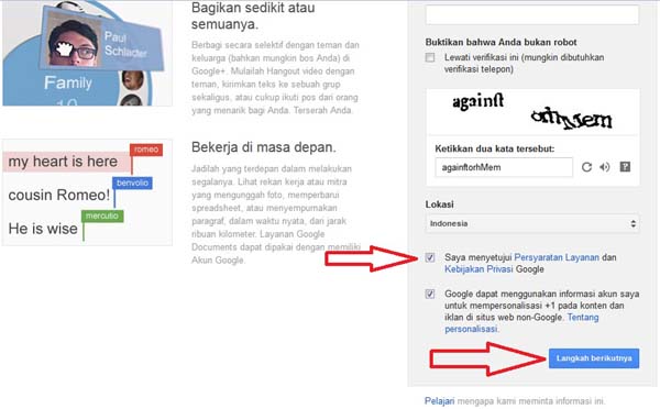 Membuat Alamat EMail - Akun Google+ - Dari Sosiologi untuk Indonesia