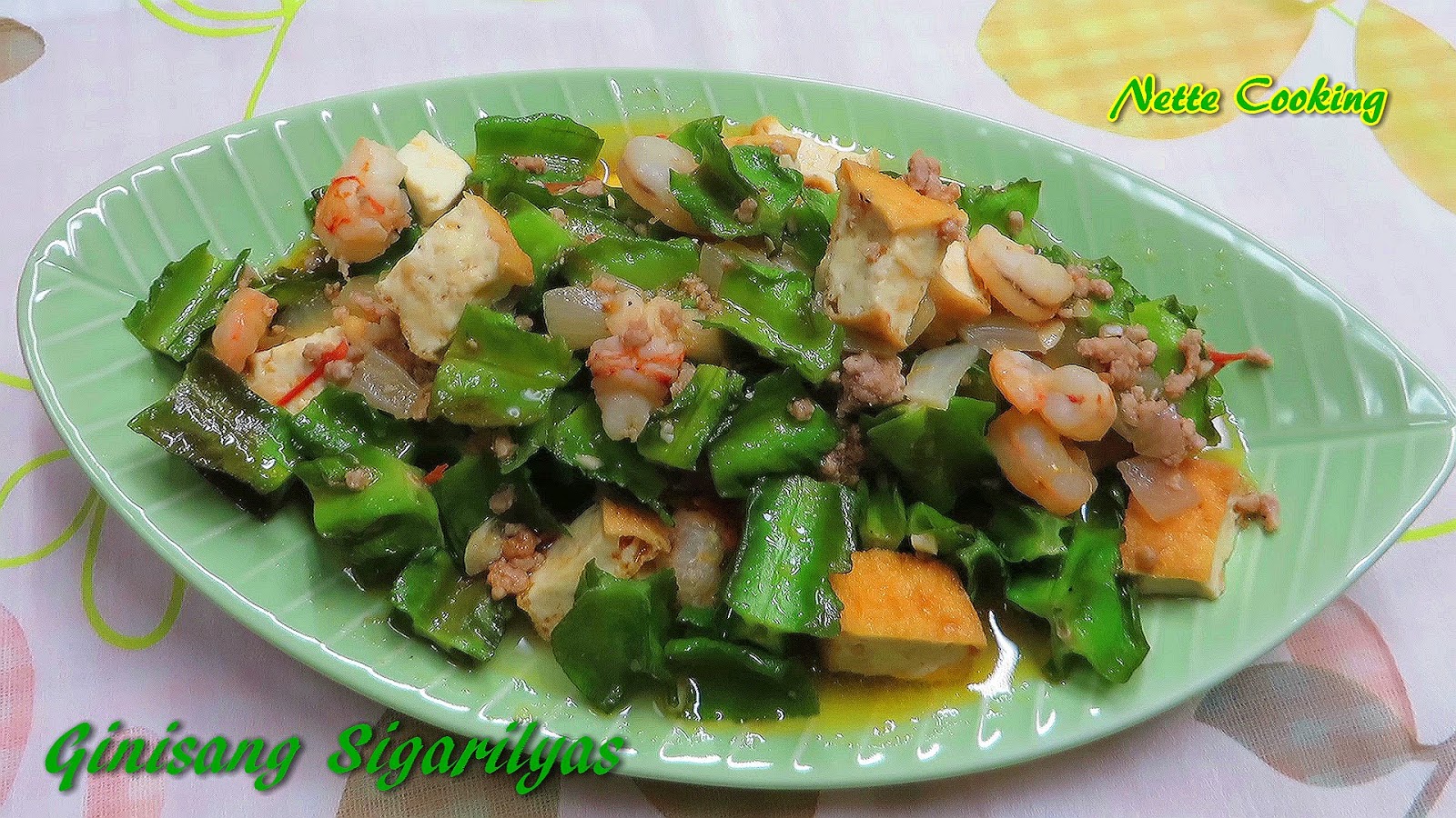 "Nette Cooking": "Ginisang Sigarilyas" (sauteed winged beans)
