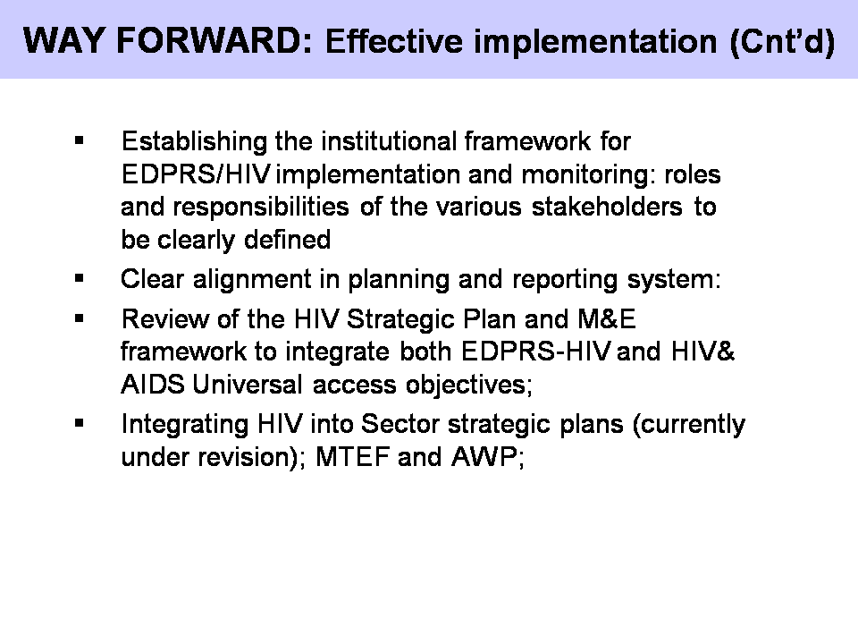 HE CARETH FOR YOU: Strong Strategic Plan (EDPRS): A Tool for Resource ...