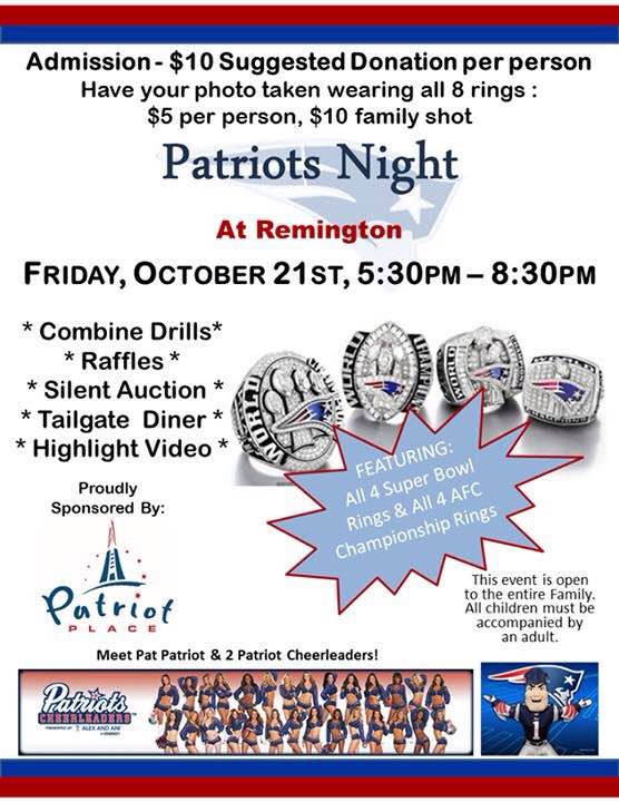 Franklin Matters: Patriots Night at Remington Middle School - Oct 21