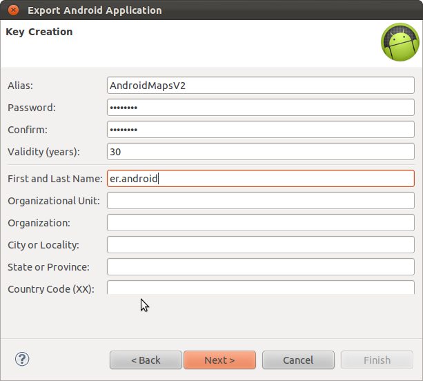 Android Er Displaying The Sha1 Certificate Fingerprint