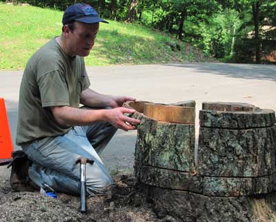Gurney Journey: How to make a rustic stump planter
