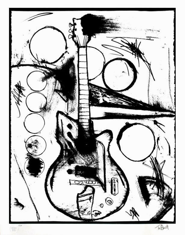 INSIDE THE ROCK POSTER FRAME BLOG: Tim Armstrong Vera's Guitar Print