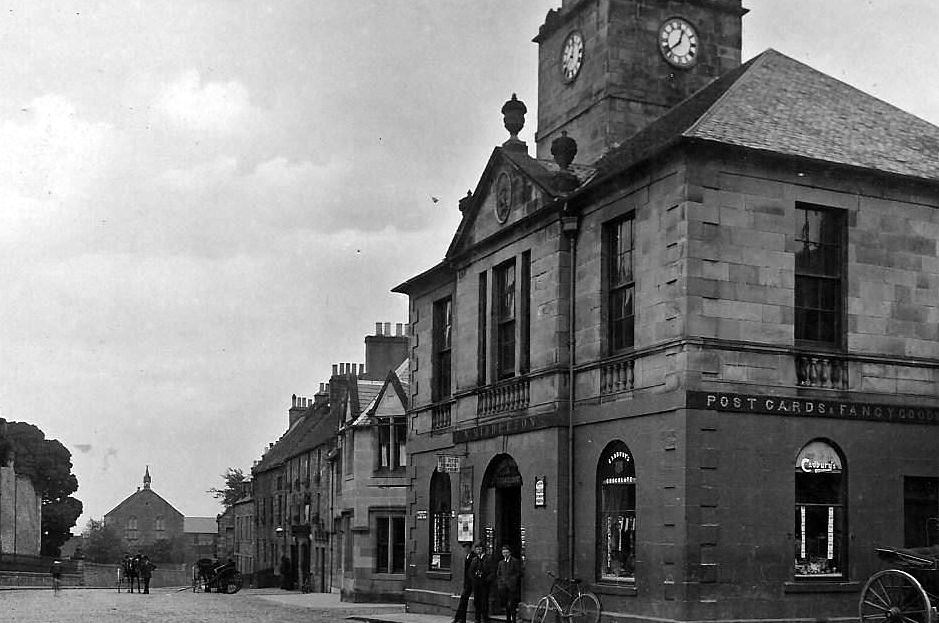 Tour Scotland: Old Photograph Town Hall Falkland Fife Scotland Tour Scotland: Old Photograph Town Hall Falkland Fife Scotland