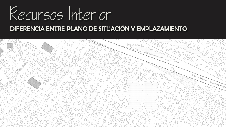 Diferencia entre plano de situación y emplazamiento. Escala - Recursos Interior. Autocad, dwg ...